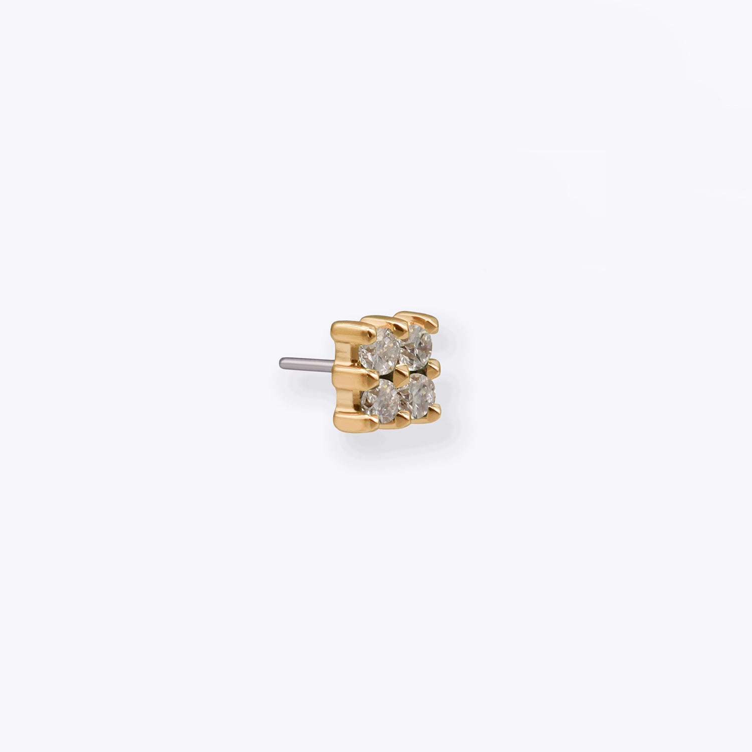 Argo - 14K YELLOW - Diamond Threadless Solid Gold Ends | Tether Jewelry