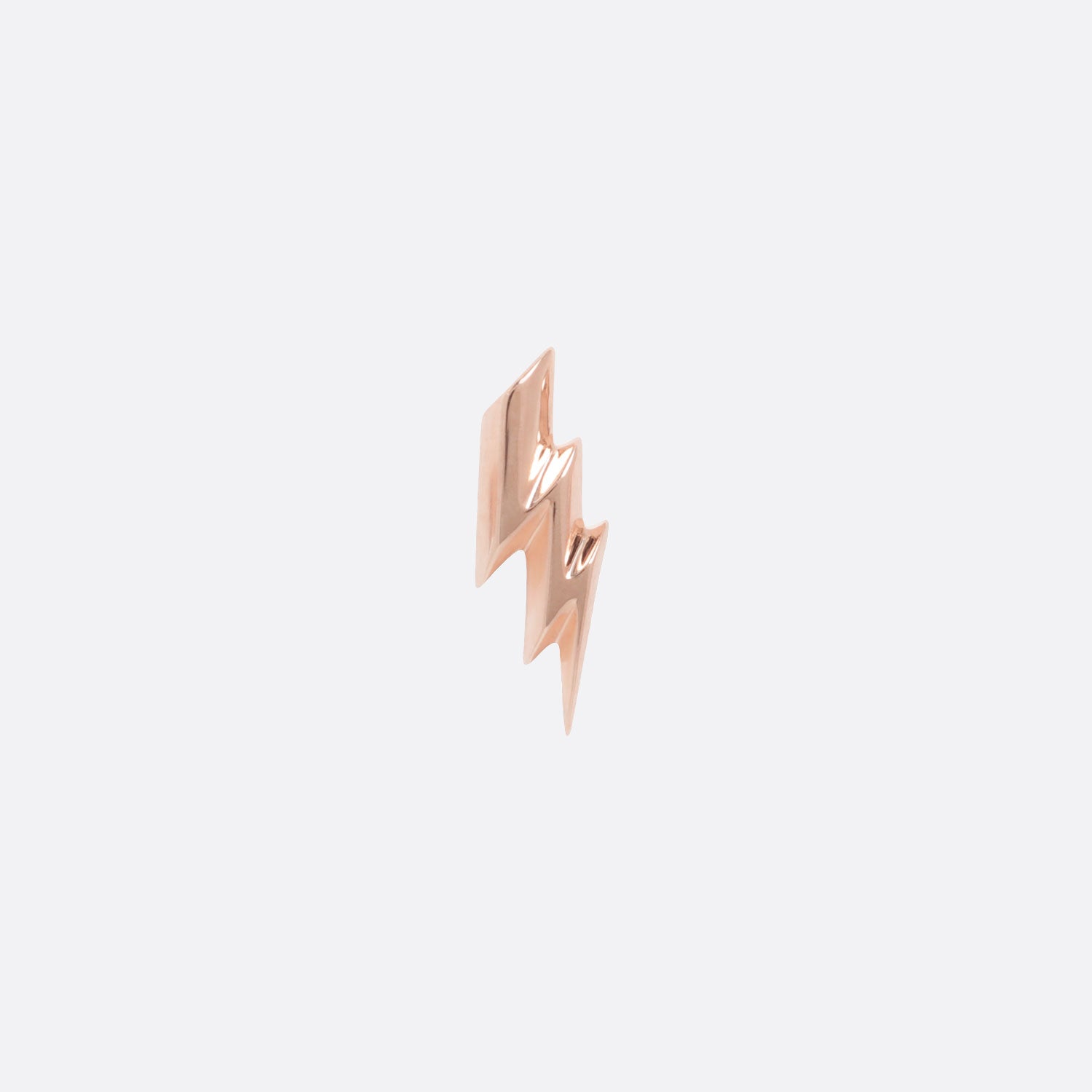 Bolt - 14K ROSE Threadless Solid Gold Ends | Tether Jewelry