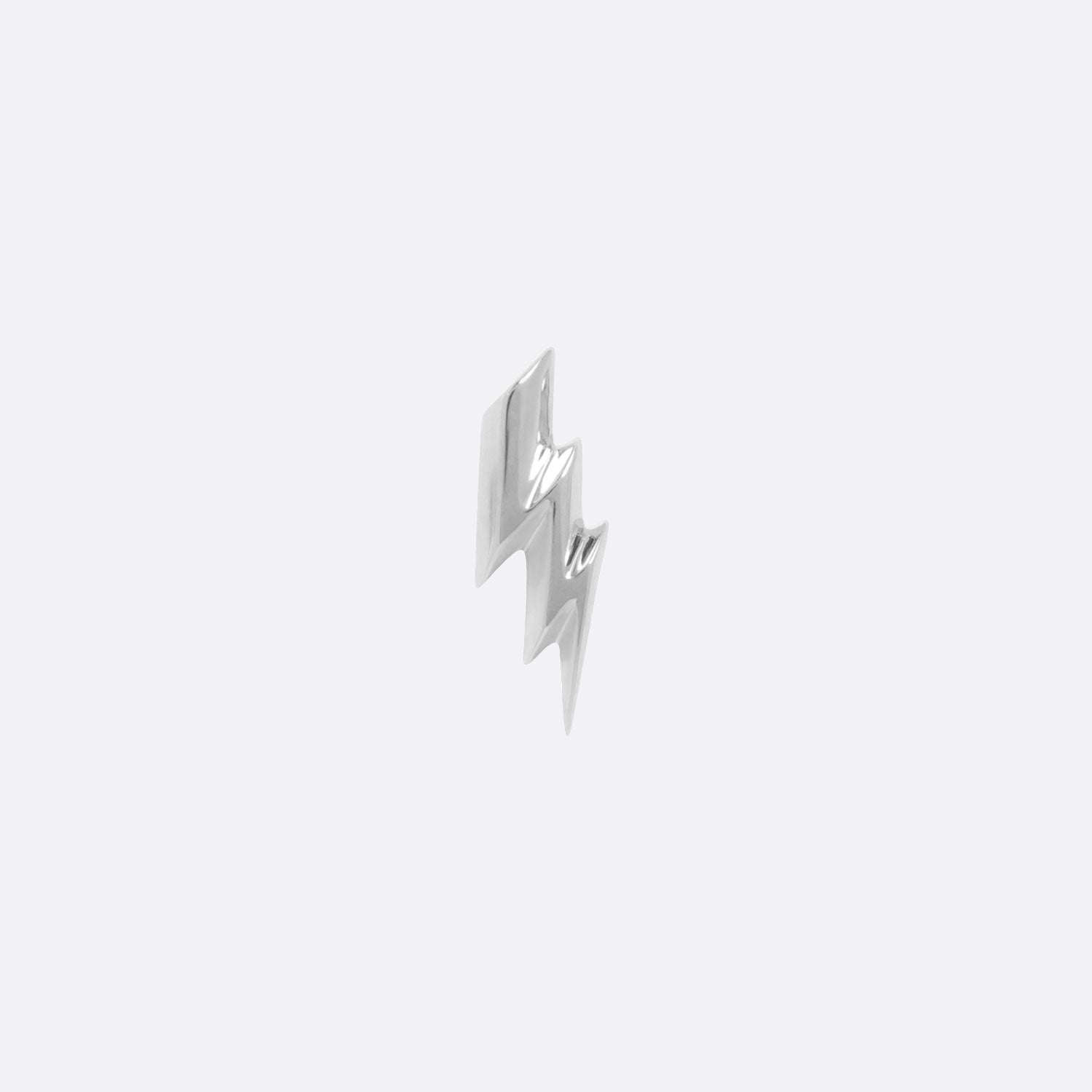 Bolt - 14K WHITE Threadless Solid Gold Ends | Tether Jewelry