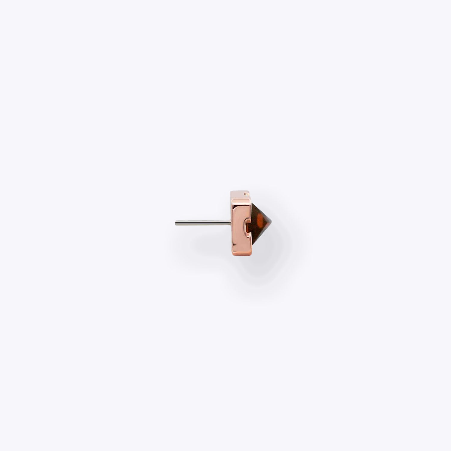 Chroma - 14K ROSE - Garnet Threadless Solid Gold Ends | Tether Jewelry