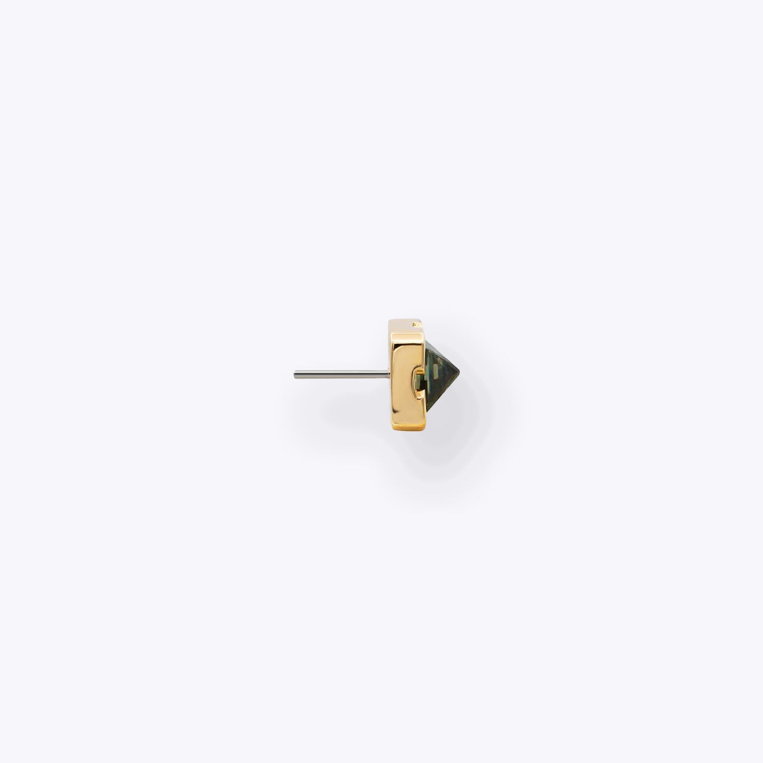 Chroma - 14K YELLOW - Montana Sapphire Threadless Solid Gold Ends ...