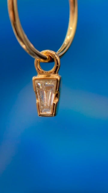 Linda Charm - 14K WHITE - Diamond – Tether